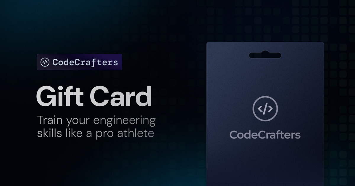 Gift a CodeCrafters Membership | CodeCrafters